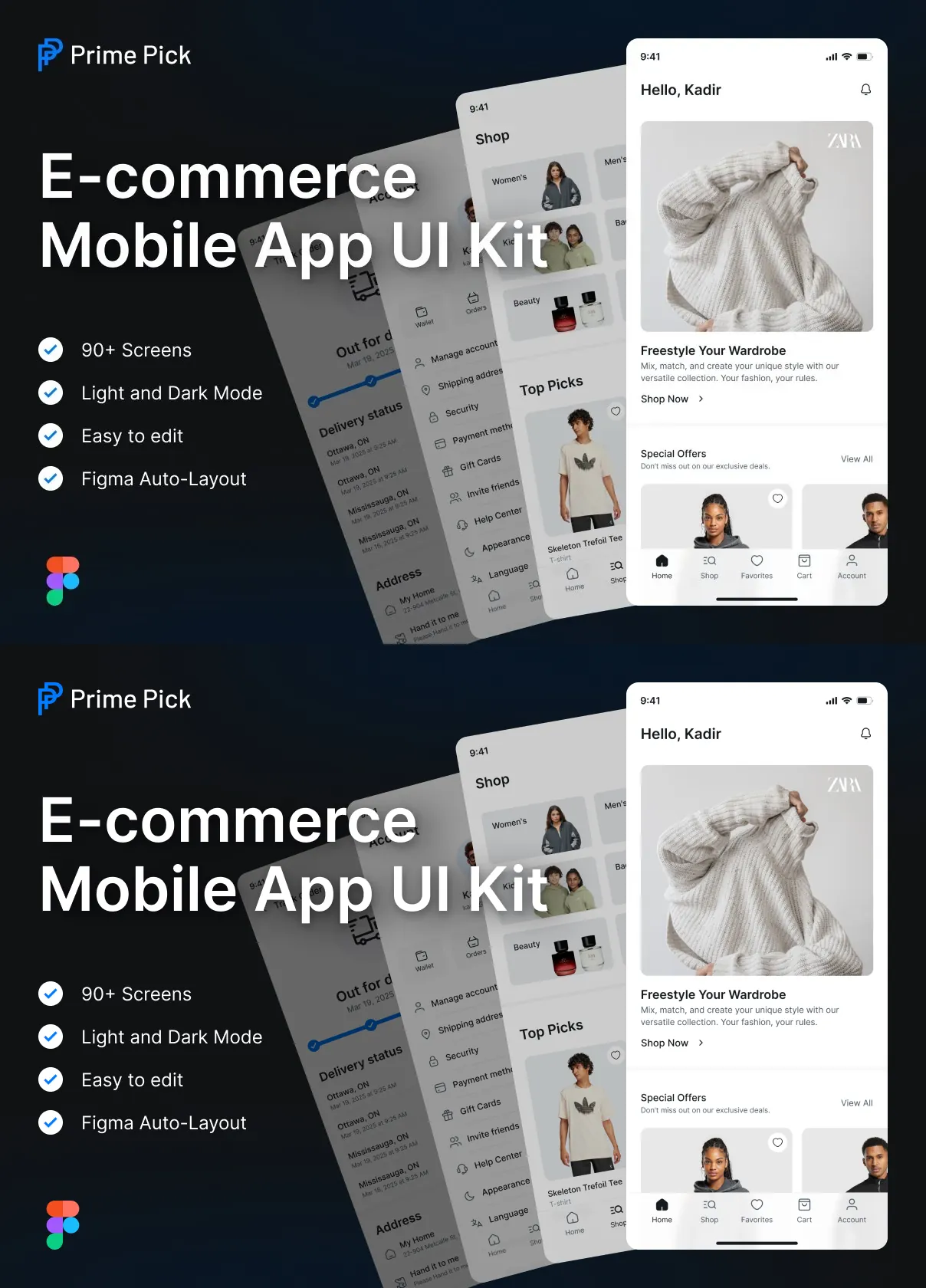 Prime Pick - eCommerce Mobile App UI Kit - Mansknow - UI Design Resources