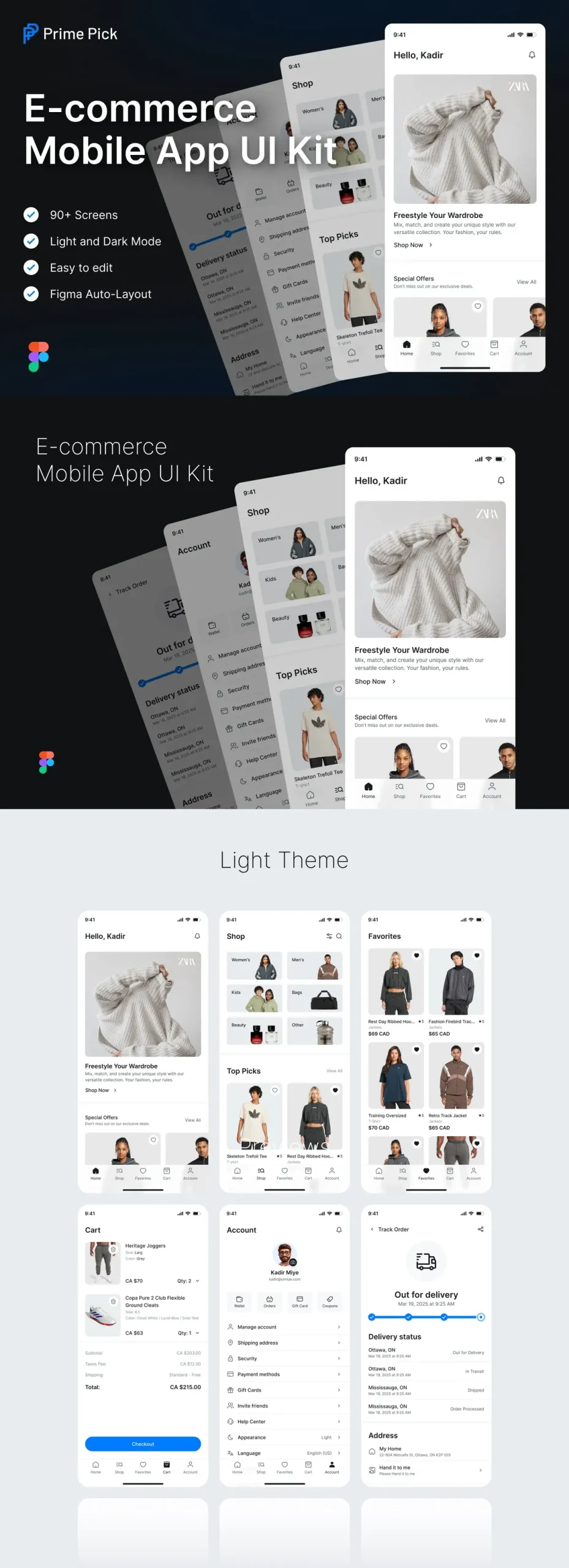 Prime Pick - eCommerce Mobile App UI Kit - Mansknow - UI Design Resources