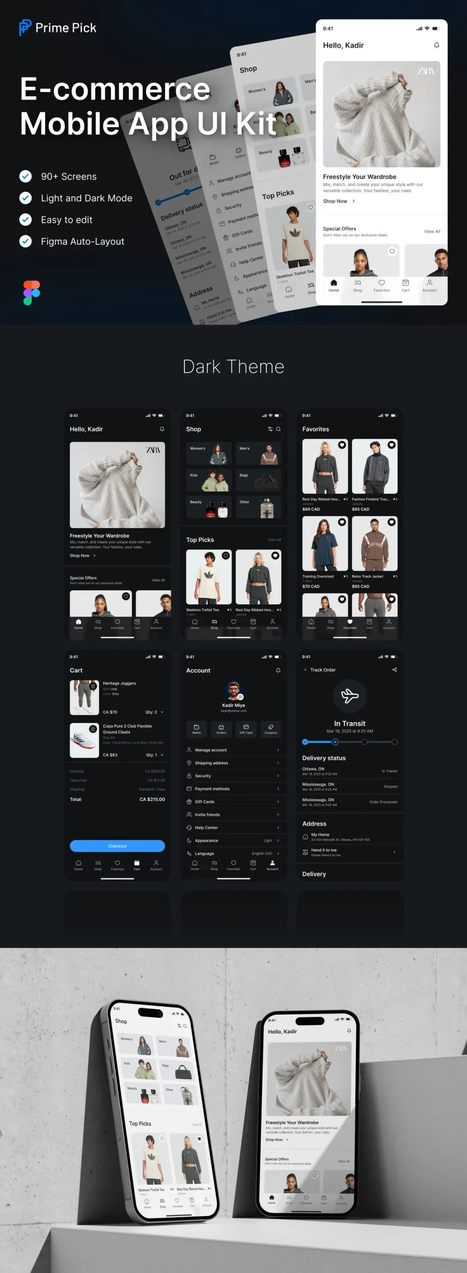 Prime Pick - eCommerce Mobile App UI Kit - Mansknow - UI Design Resources