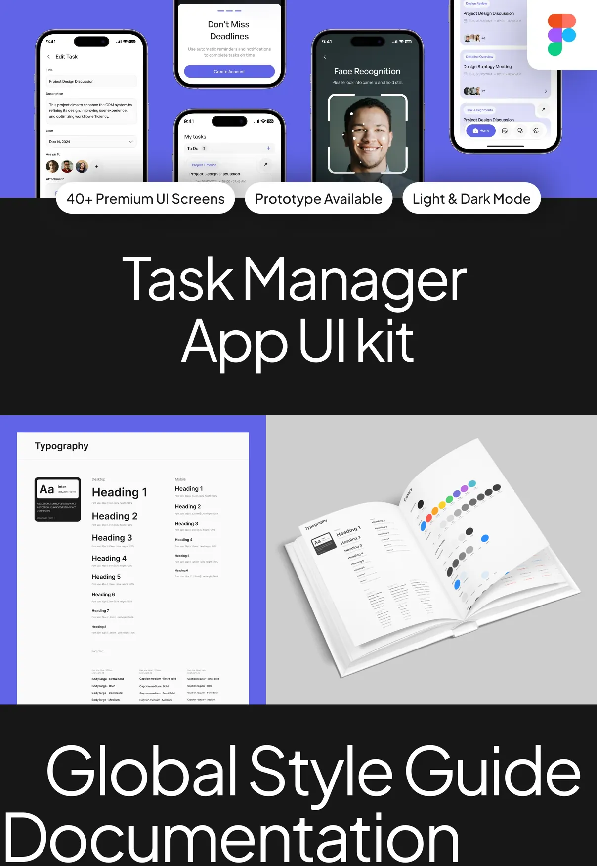 Task Manager App UI Kit V2 - Mansknow - UI Design Resources